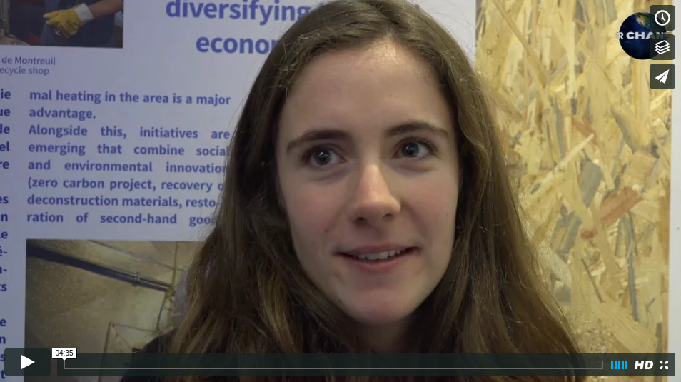 COP 21 ALEXANDRA BONNET INTERVIEW ON ECOLOGICAL TRANSITION IN ST ...