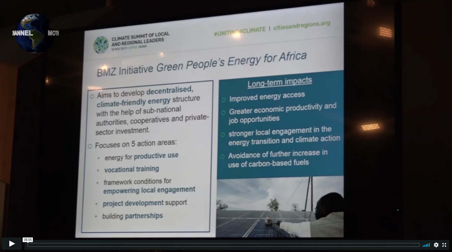 German Federal Ministry for Economic Corporation and Development ...